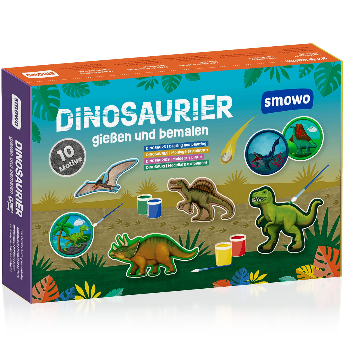 Dinosaur plaster figures for casting and painting & encyclopedia ...